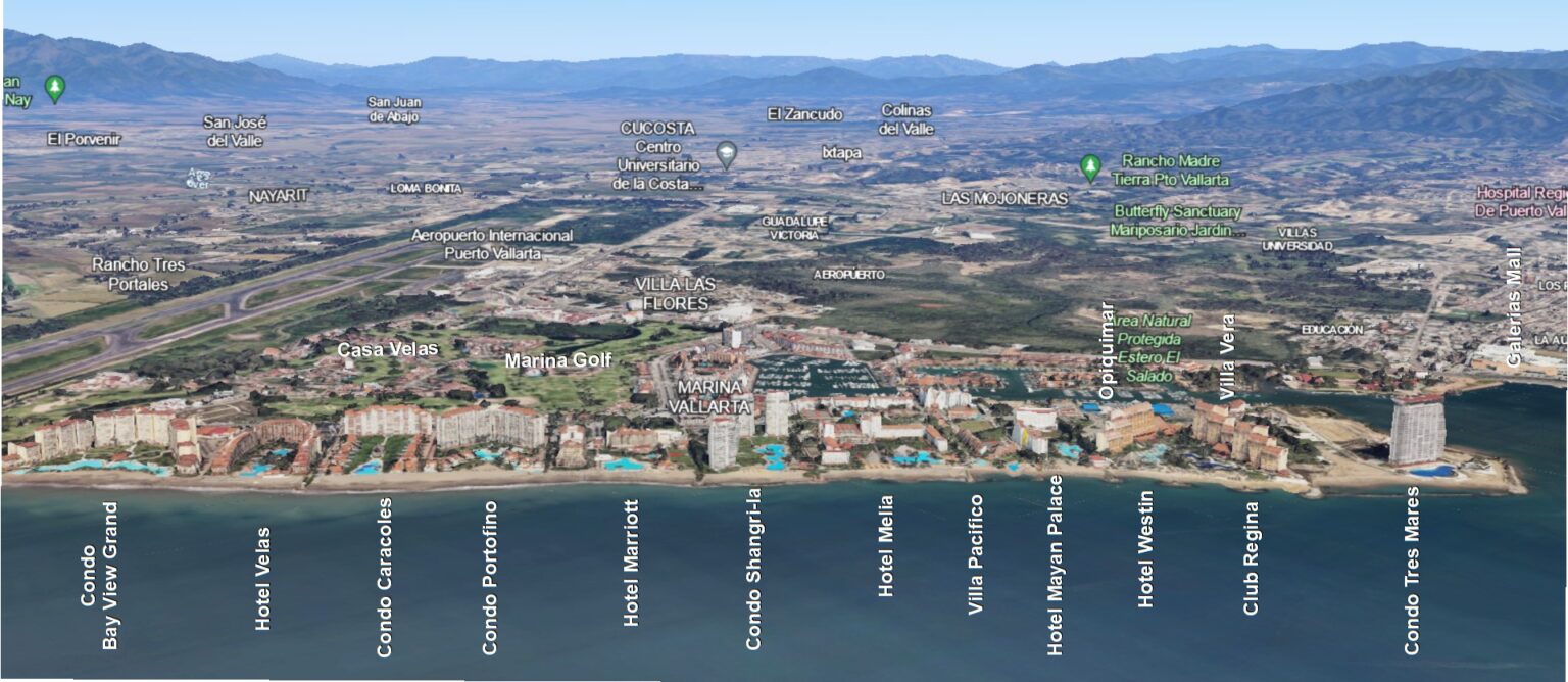 Maps Puerto Vallarta Areas for Your Hotel - Promovision
